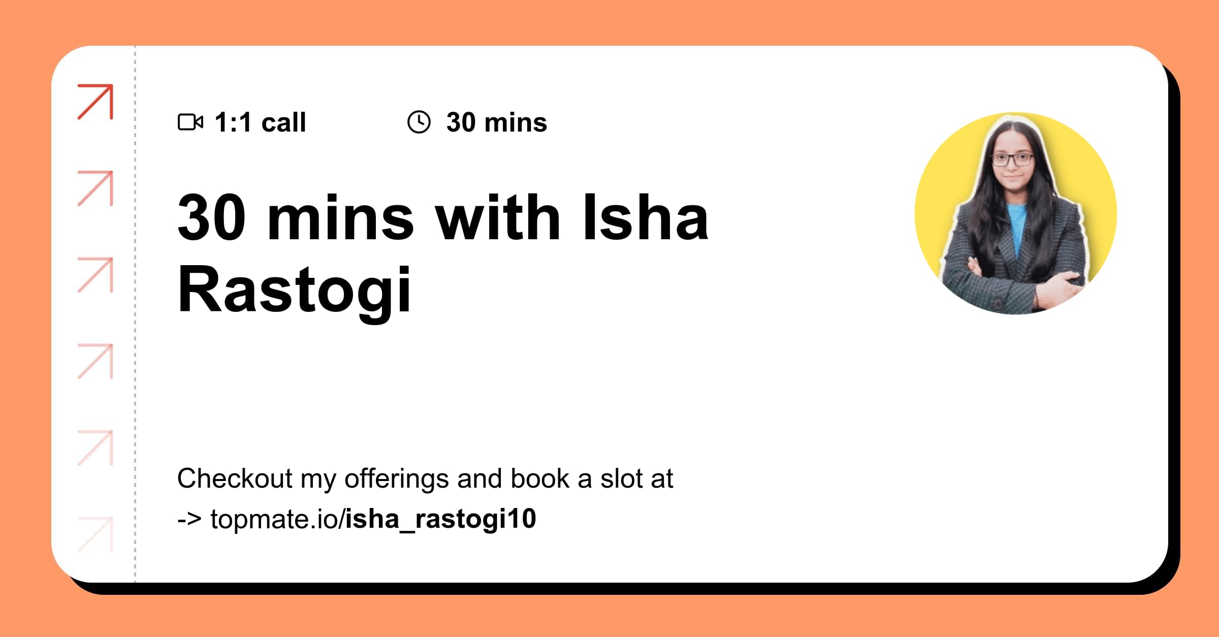30 mins with Isha Rastogi with Isha Rastogi